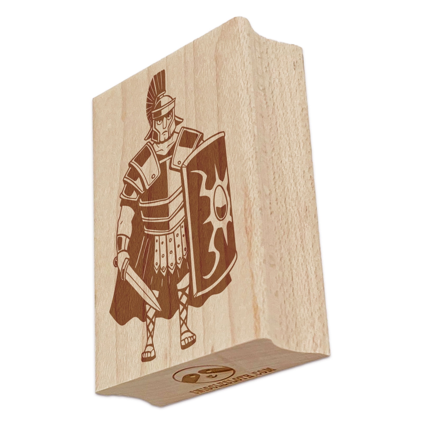 Roman Centurion Soldier Warrior Legion Rectangle Rubber Stamp Stamping ...