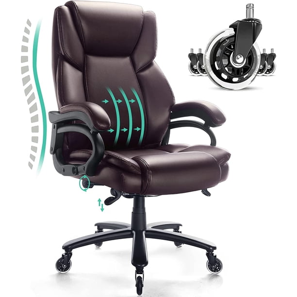 Waleaf Heavy Duty Big and Tall Office Chair,400LBS Capacity Office ...