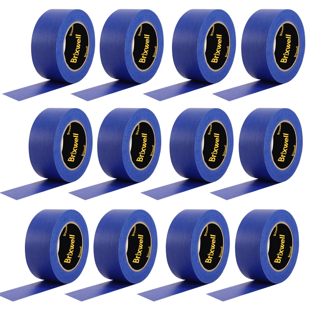 Brixwell DKH100001-XCP12 12 Rolls - Pro Blue Painters Masking Tape 0.94 ...