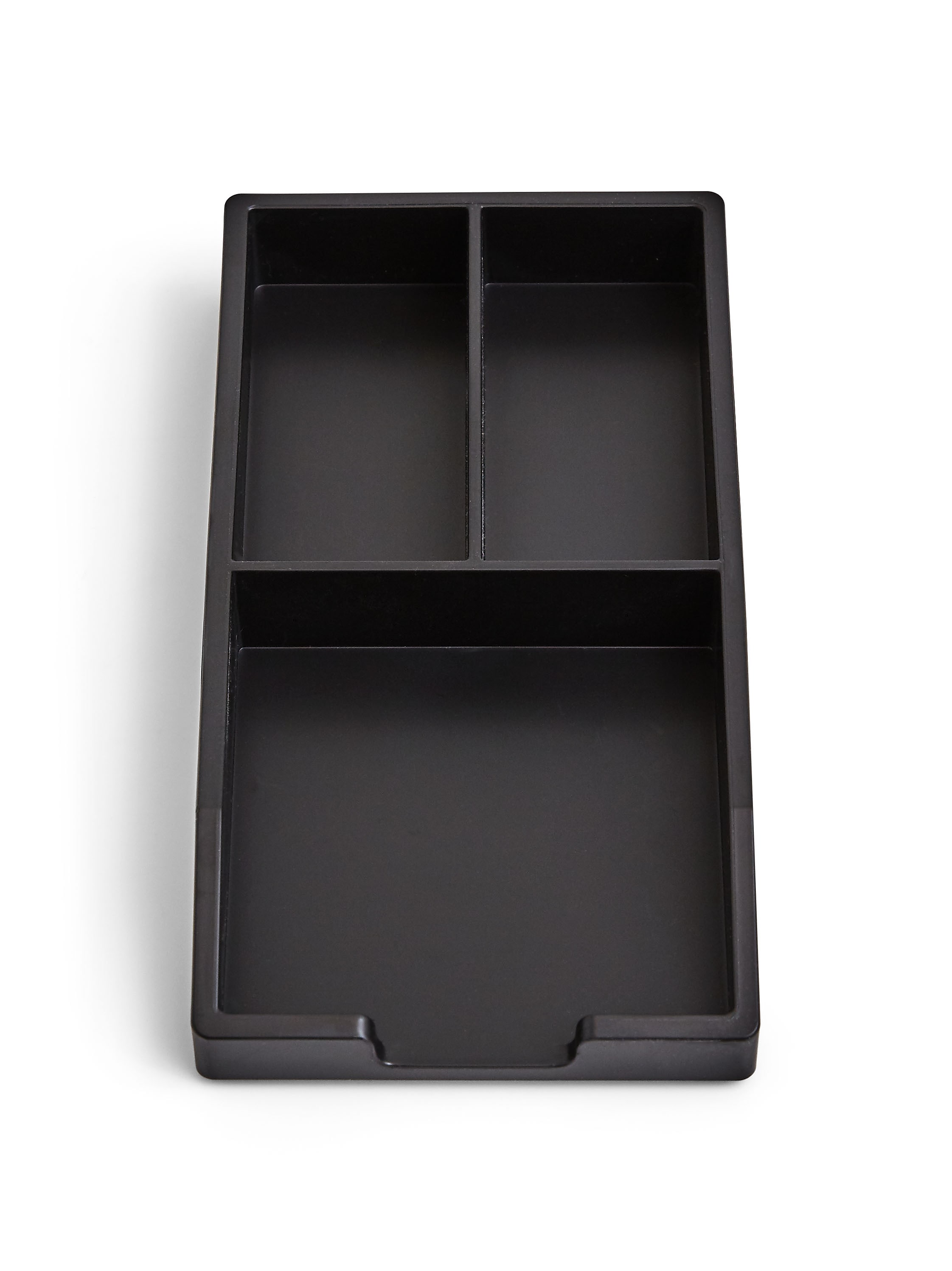 TRU RED Stackable Plastic Accessory Tray Blk TR55243 - Walmart.com