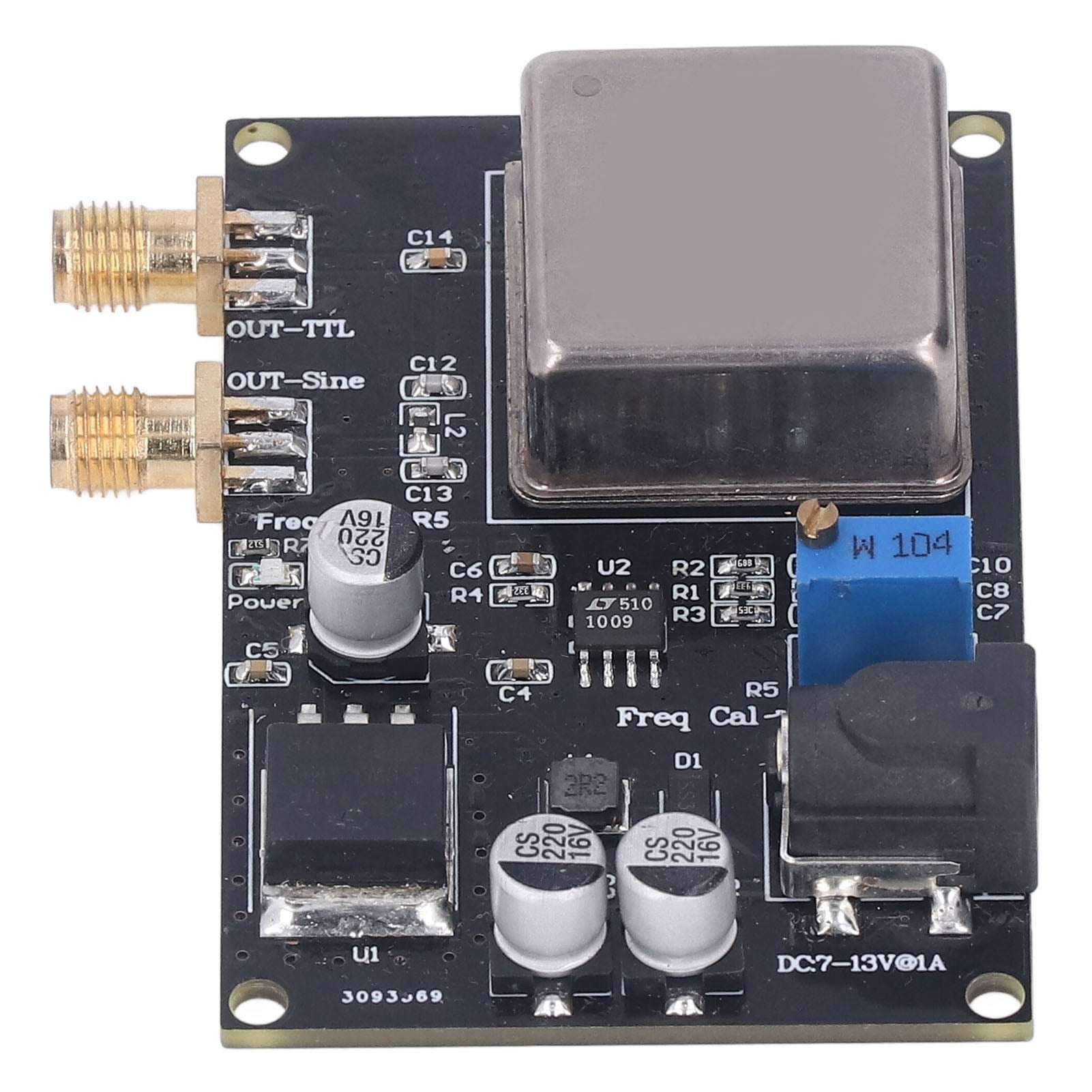 Módulo de frecuencia OCXO, oscilador de cristal estándar de frecuencia ...