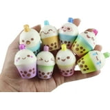 Set of 24 Tiny Bubble Tea Drink Slow Rise Squishy Toys - Memory Foam ...