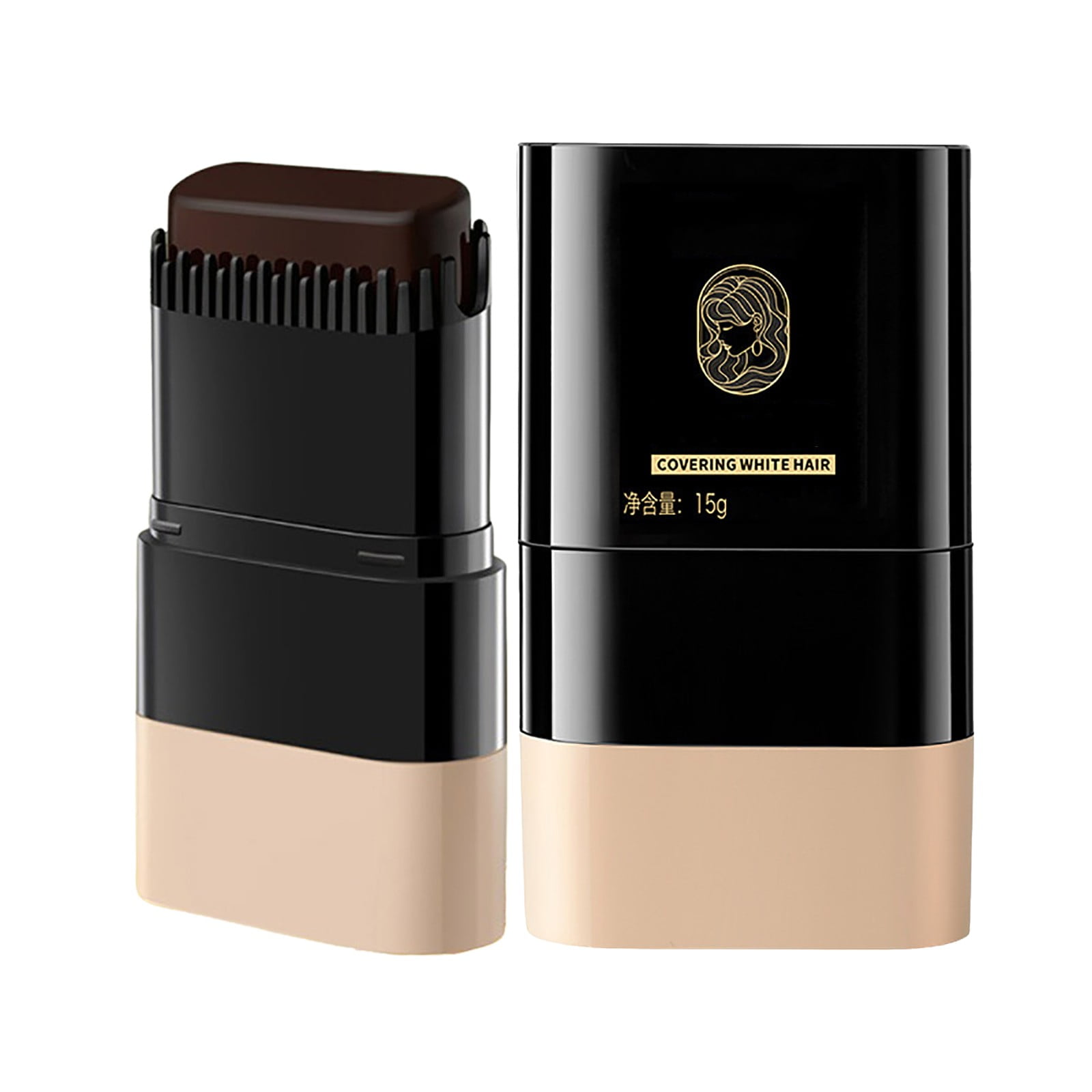 Instant Hair Color Stick with Built-In Comb, Convenient Waterproof and ...