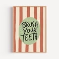 Affixzi Bathroom Wall Art, Brush Your Teeth Poster, Typography Print ...