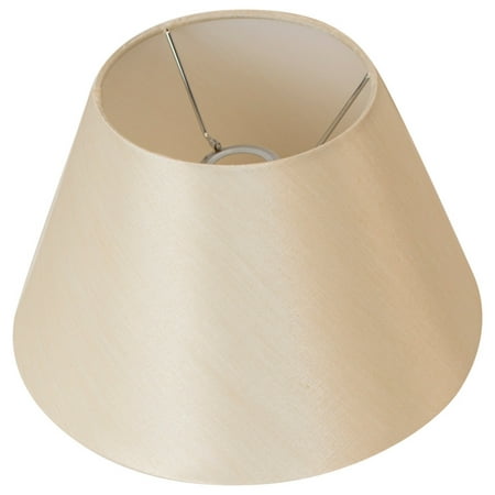 Urbanest Downbridge Uno-fitter Silk Lamp Shade, 6.5"x12x7.5", Cream ...