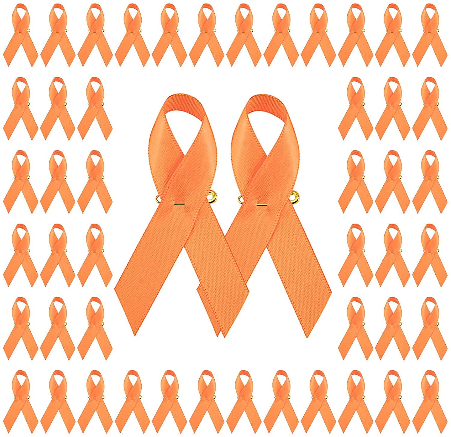 Orange Leukemia Cancer Ribbon