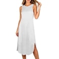 Akafmk Tshirt Nightgowns for Women Casual Pajamas Dress Crew Neck ...