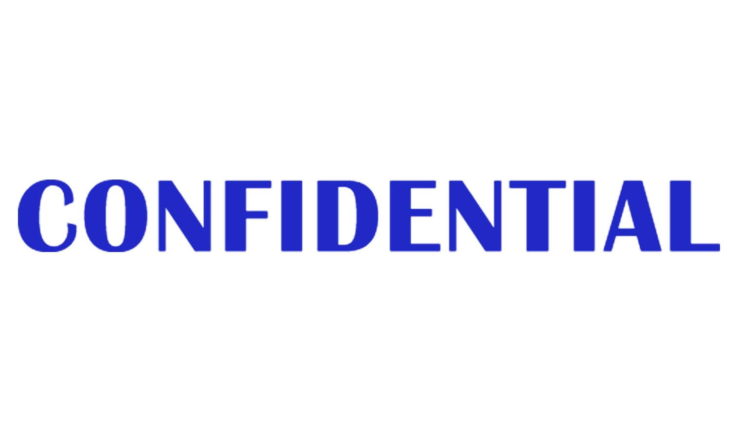 Printtoo Confidential Self Inking Rubber Stamp Pre-Inked Office Stamp ...