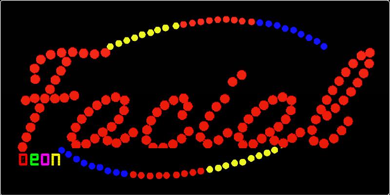 24"x12" Animated Neon By Deon 24"x12" Animated Neon By Deon Facial Care ...