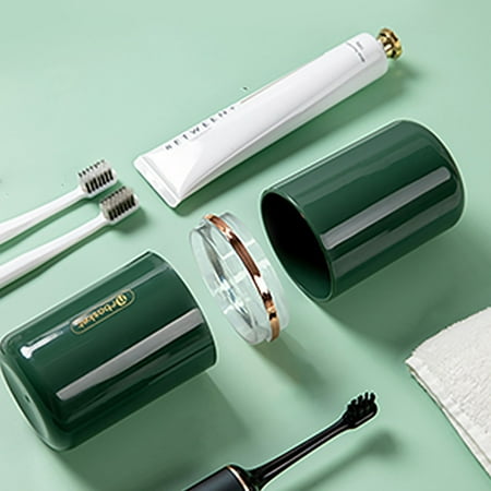 Toothbrush Cup Toothbrush Holder Travel Toothpaste Container Toothpaste ...