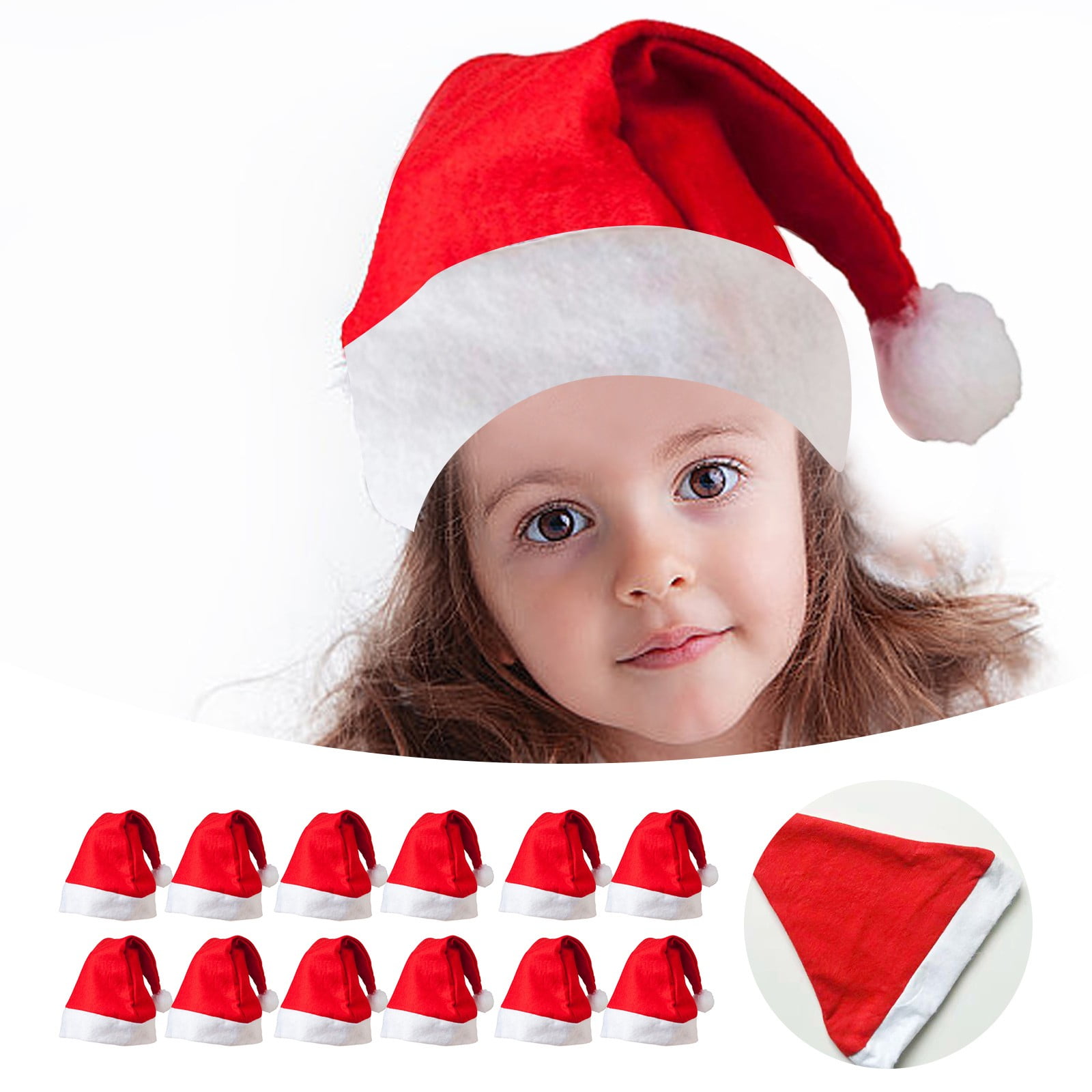 Click here for Arxther 12 Pack Santa Hat Set Festive Christmas He... prices