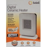 Soleil Digital Electric Portable Ceramic Space Heater, PTC-910B ...
