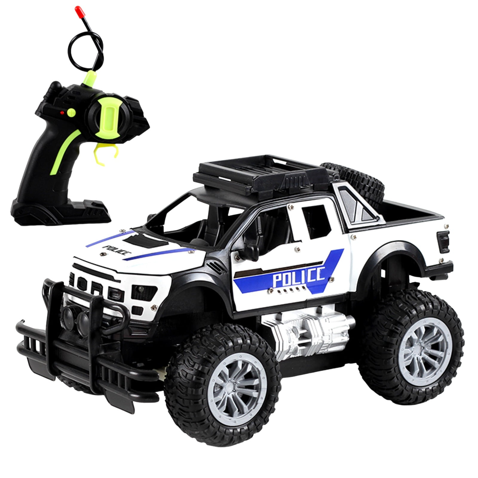 Graflsoa 1:18 Scale Alloy Remote Control Off-Road Car With Tcs26 Technology  3-Door Manual  Usb Rechargeable  500mah Battery  White - Perfect For Boys