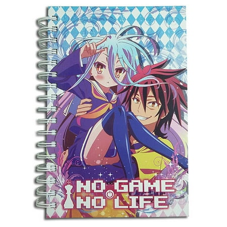 Notebook - No Game No Life - Shiro & Sora BLANK (HC) Stationery Anime ...