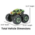 New Bright 1:10 RC Snake Bite Monster Truck with Remote, Lights, Sounds ...