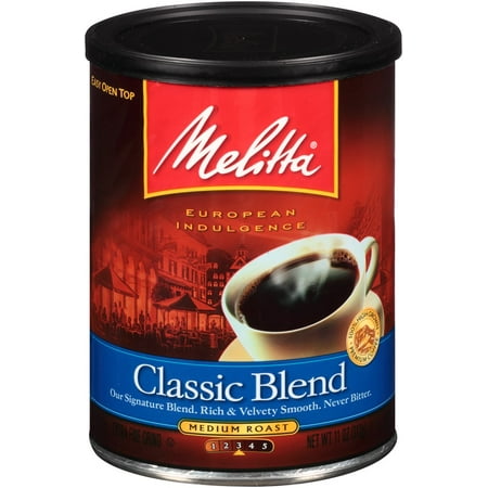 Melitta Medium Roast Ground Coffee, Classic, 11 Oz - Walmart.com