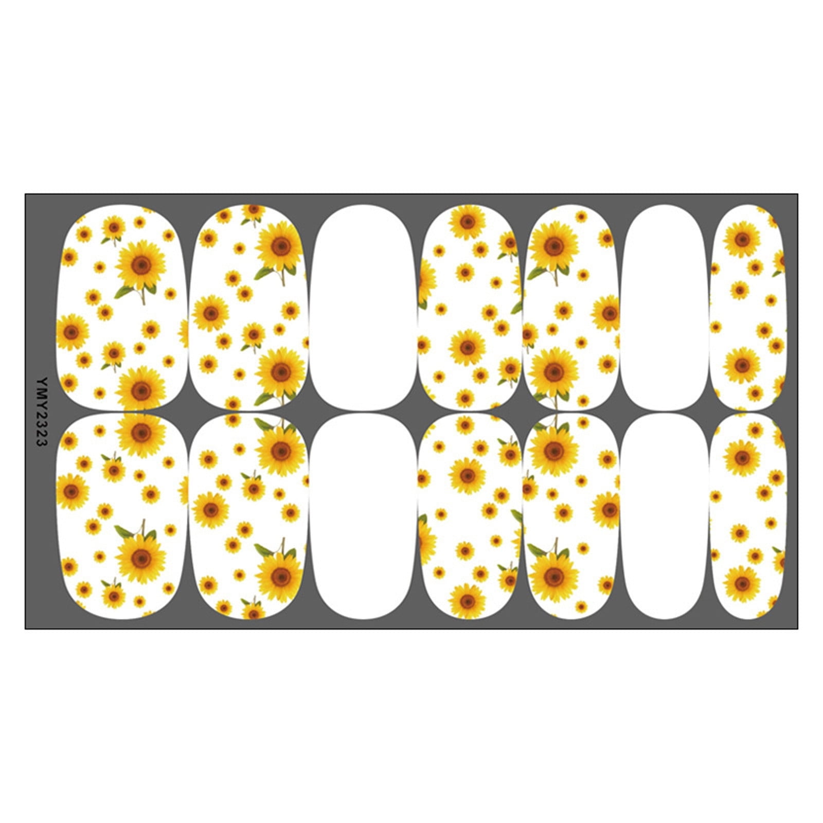 EJWQWQE Sunflower Nail Water Sticker DIY Sunflower Little Daisy Nail ...