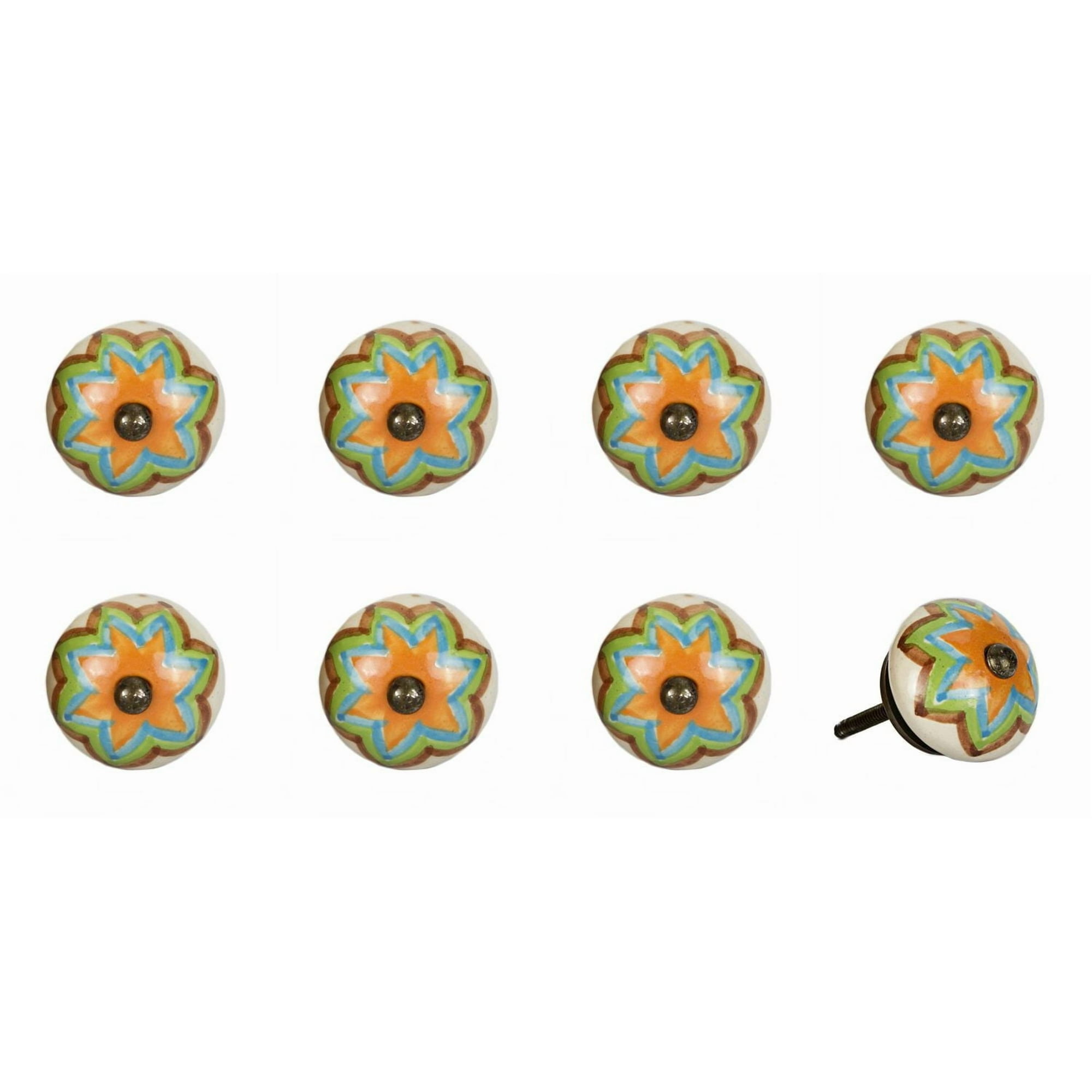 Click here for H-Taj Hotel Knob-It Vintage Handpainted Ceramic Kn... prices