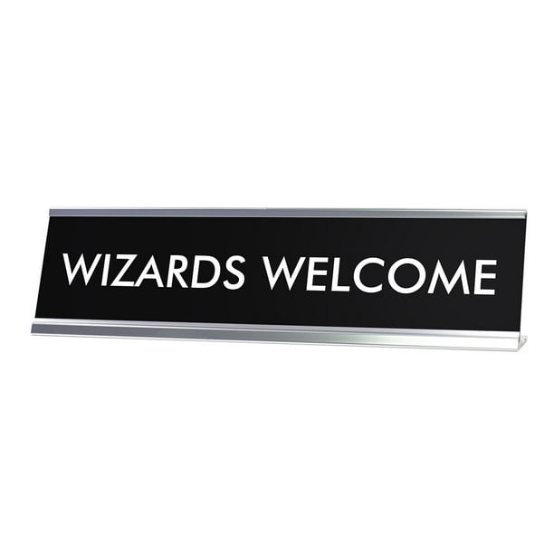 WIZARDS WELCOME Novelty Desk Sign - Walmart.com