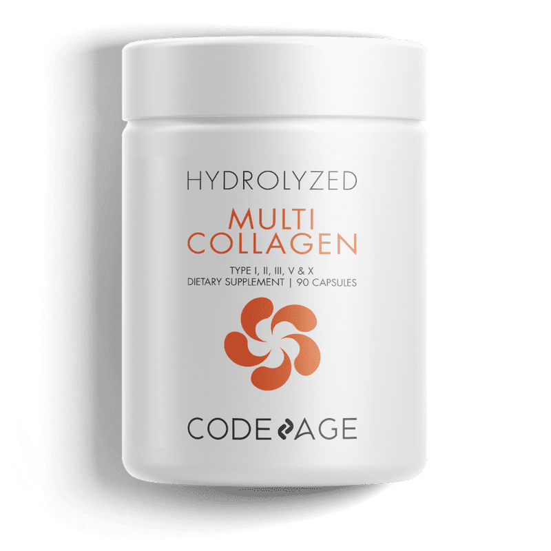 Codeage Multi Collagen Protein Capsules, Type I, II, III, V, X, Bone ...