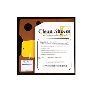 Clean Sheets 100 Disposable Plastic Auto Body, Quick-Mixing Tear-Off ...