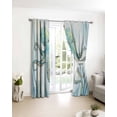 Coastal Octopus Blackout Curtains for Bedroom/Living Room, Thermal ...