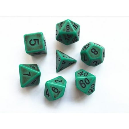 Green Relic Color 7 Pc Rpg Dice Set | Walmart Canada