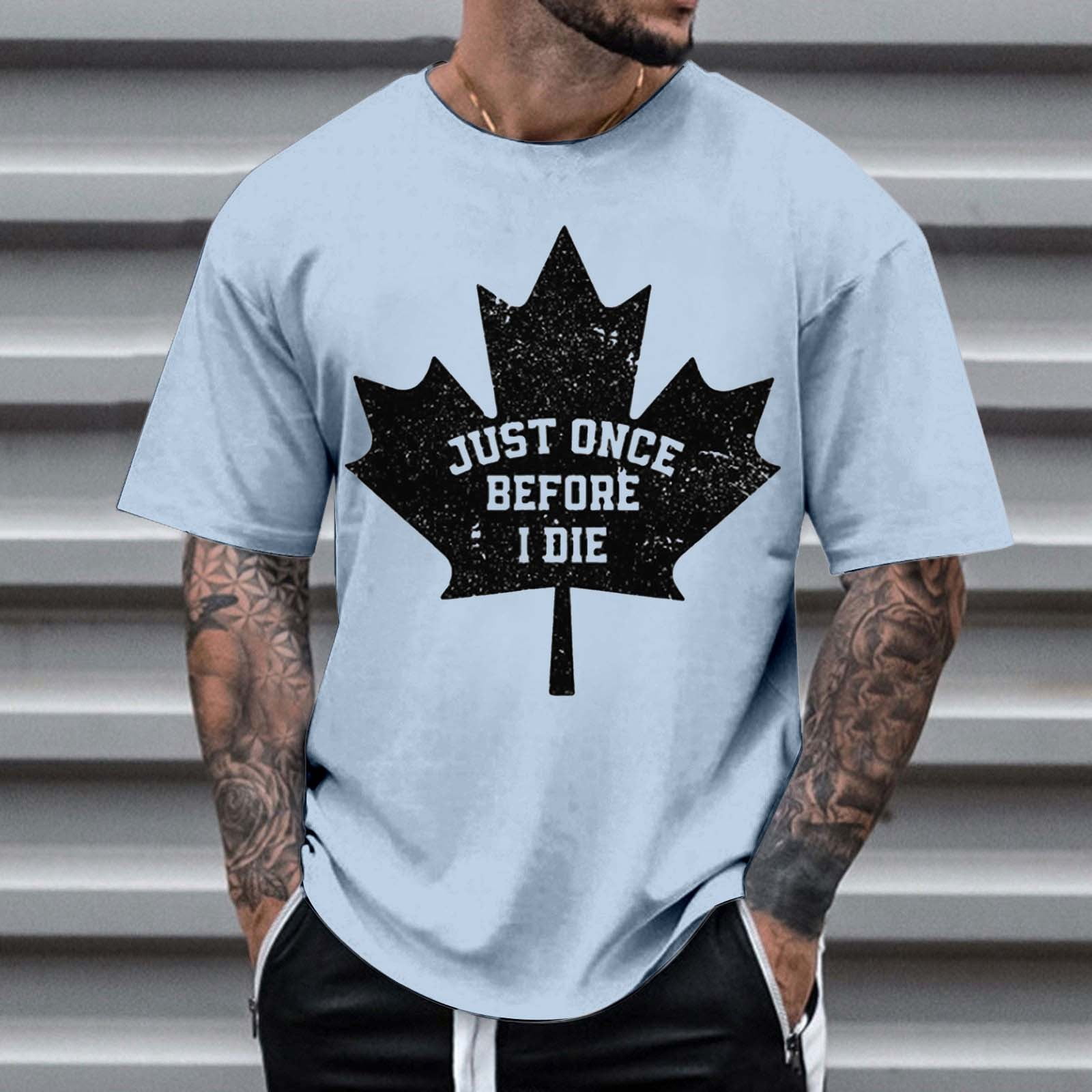 Click here for Chaochao Men T Shirts Canadian Maple Leaf T Shirt... prices