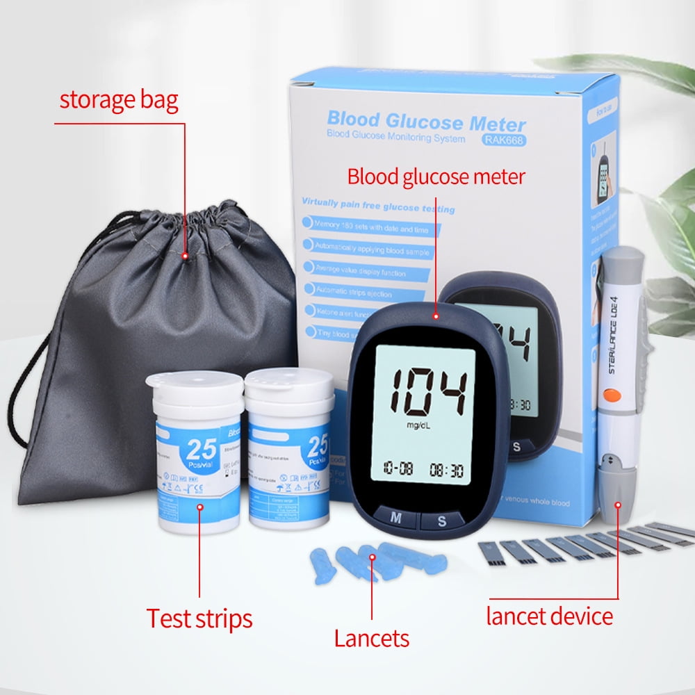 Blood Glucose Monitor Kit, 50 Glucometer Strips, 50 Sri Lanka | Ubuy