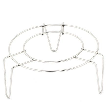 Round Metal Household Kitchen Cooking Steamer Steam Rack Stand Silver ...