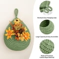 Boho Wall Hanging Fruit Baskets 3 Pack Woven Produce Holder with 6 ...
