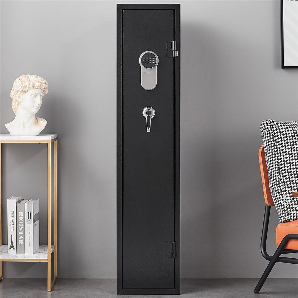 Gun Cabinet, Gun Safe with Keypad, Rifle Safe with 3 Pistol Holders ...