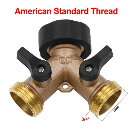 2 Way Y-Shape 3/4 Thread European Standard Tap Splitter, with ...