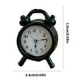 2PCS Miniature Clocks Alloy Alarm Clocks Decorative Furniture For Doll ...