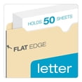 Colored File Folders Letter Size, 100 Pack - Reinforced Tabs, Flat File ...