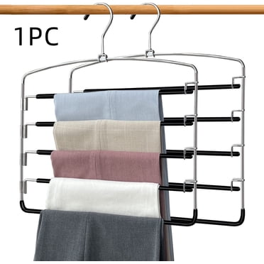 SMARTOR Natural Wooden Pants Hangers 20 Pack, Heavy Duty Skirt Hanger ...