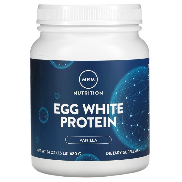 MRM Egg White Protein Powder, Rich Vanilla, 23g Protein, 1.5 Lb ...