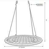 Round Net Tree Swing with Hanging Ropes - Walmart.com