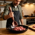 HomelyJoy Sapele Wood Ground Beef Masher, Non Scratch Meat Chopper for ...