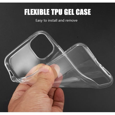 Case for iPhone 11, Clear Transparent See-Thru Flex Gel TPU Skin Slim ...