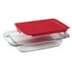 Pyrex® Easy Grab 2-quart Glass Baking Dish with Red Lid - Walmart.com