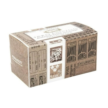 Auction Tickets - 1000 Sheets - Assorted Colors (White) - Walmart.com