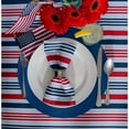 DII Patriotic Stripe Outdoor Napkin (Set of 6), 20x20", 100% Polyester ...