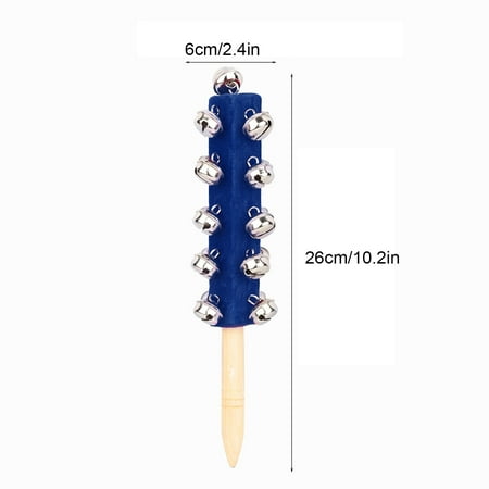 Jingle Bells Sleigh Stick, Lightweight Wood + Stainless Steel Practical ...