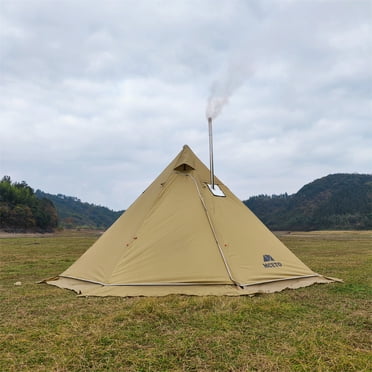 Tipi Hot Tent with Fire Retardant Stove for Flue Pipes, 2~3 Person ...