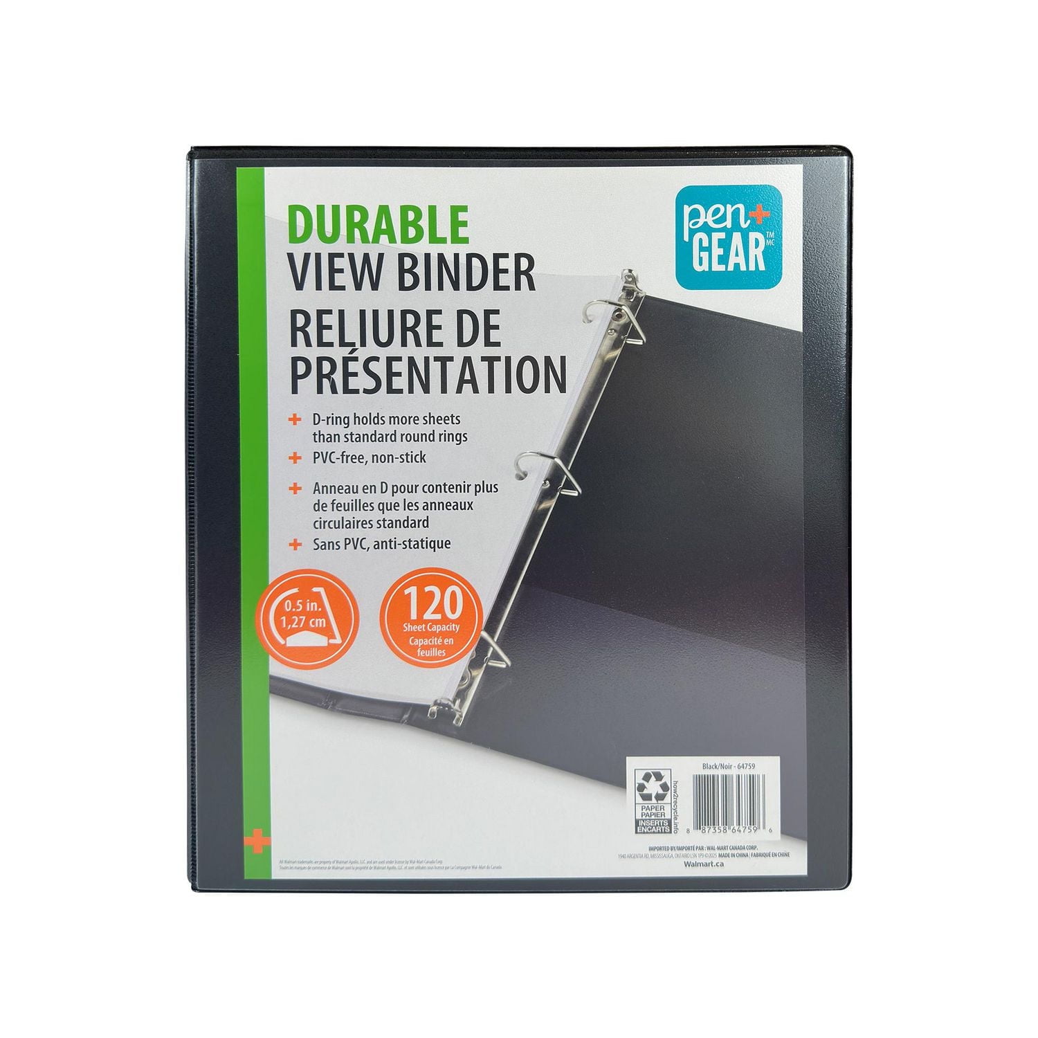 Click here for Pen + Gear Pl Pg Dv 1/2`` Bdr Blk prices