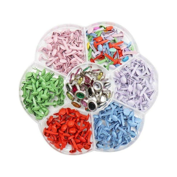 Paper Fasteners DIY Metal Split Pins Brads Mini Decorative Brads Craft ...