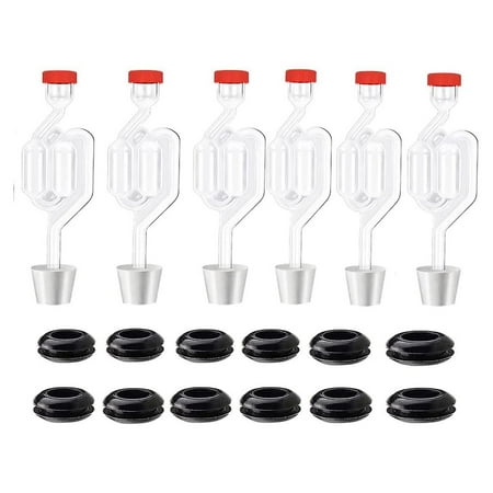 Twin Bubble Airlock Set [6 Pack], Brew Kits Airlocks For Fermenting ...