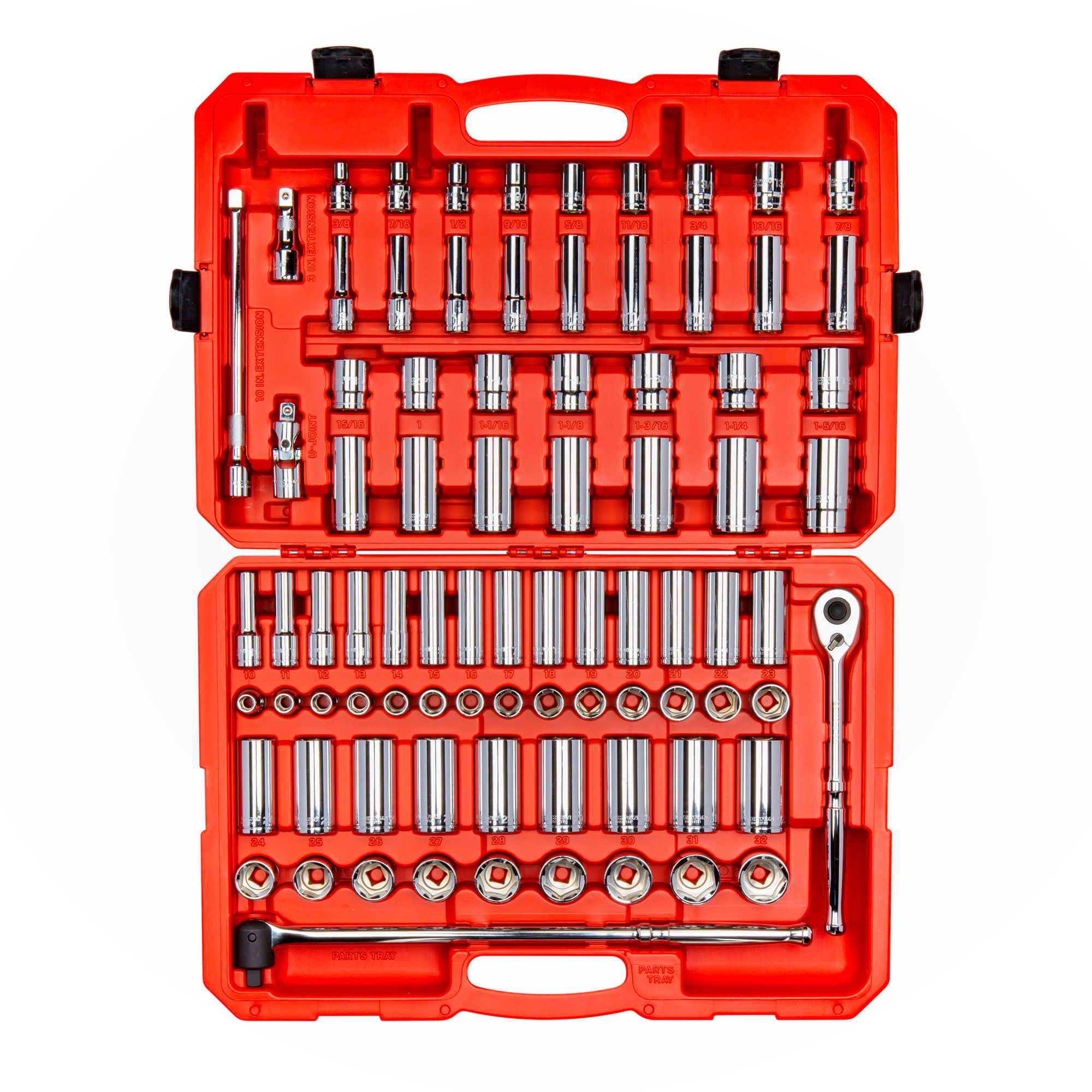 TEKTON 1 2 Inch Drive 6 Point Socket Ratchet Set 84 Piece 3 8 1 5