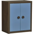 Sierra Ridge Terra Modular Bookcase with Doors, Blue - Walmart.com